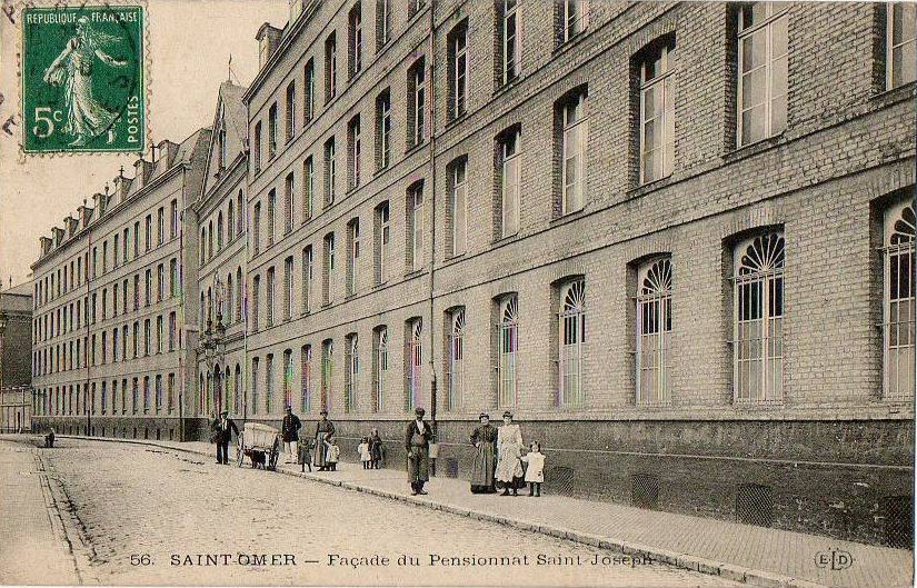 Edouard Devaux (rue) - (a1)- Façade du collège St Joseph - Carte ...